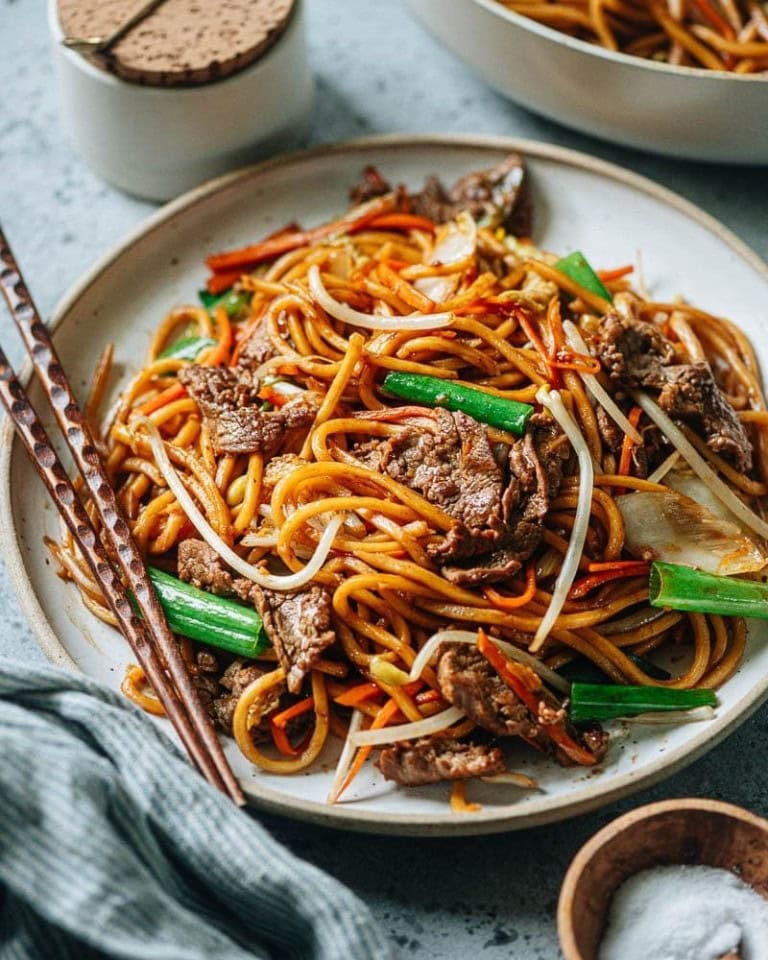 Easy & Delicious Teriyaki Steak Noodles (Steak Stir Fry)