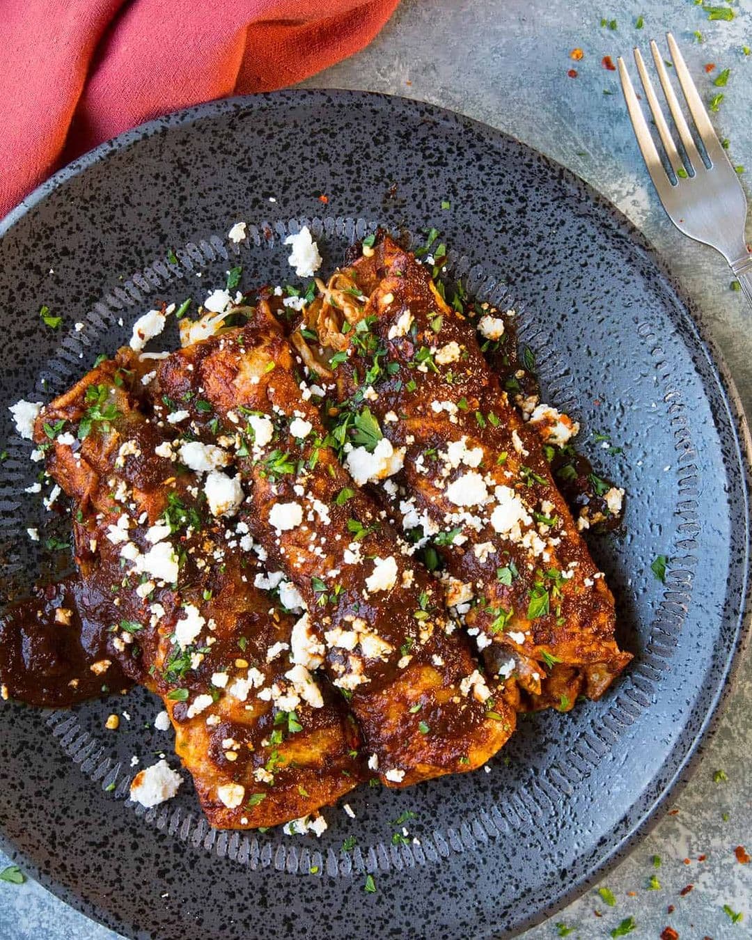Fully-Loaded Chicken Enchiladas