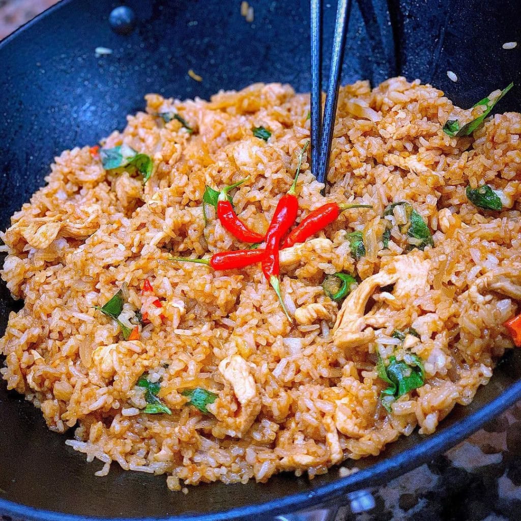 Thai-Inspired Chicken Fried Rice (aka, Khao Pad Gai)