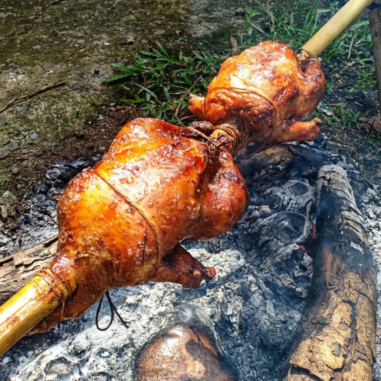 Filipino Lechon Manok Recipe: Wood-Fired Rotisserie Chicken